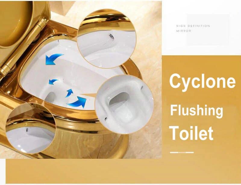 Plain Gold Toilet | Royal Toiletry Global