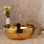 Gold High Polished Bathroom Basin - Royal Toiletry Global