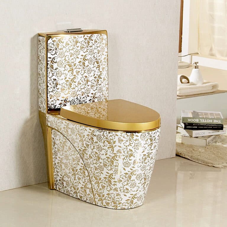 Royal Gold Toilet - Two Piece Luxury Gold Toilet - Royal Toiletry Global