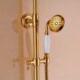 Retro Gold Bathroom Shower Set With Diamonds - Royal Toiletry Global
