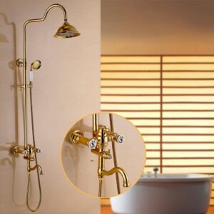 Exclusive Luxury Gold Bathroom Shower Set - Royal Toiletry Global