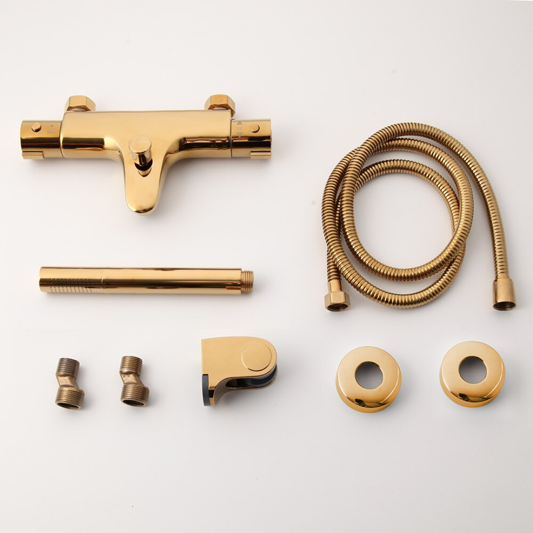 Simple Modern Gold Shower Set - Royal Toiletry Global