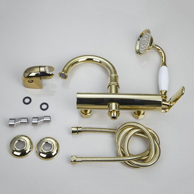 Simple Classic Gold Shower Set - Royal Toiletry Global