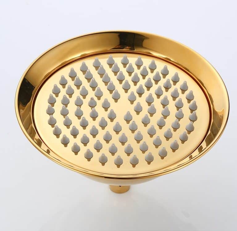 Gold Bathroom Shower Set With Diamond Handle Royal Toiletry Global