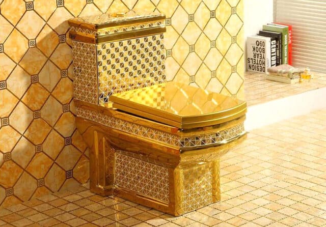 Royal Gold & Diamond Toilet – Modern Designer Luxury for Bathrooms - Royal Toiletry Global