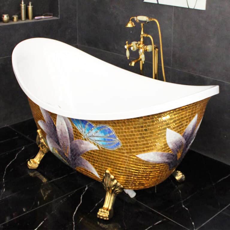 Classic Mosaic Gold Bathtub - Royal Toiletry Global