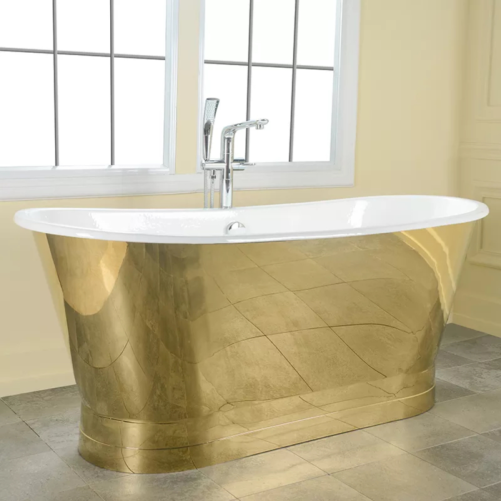 Premium Plain Gold Bathtub - Royal Toiletry Global