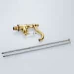 Vintage Gold Bathroom Single Handle Faucet With Diamond - Royal ...