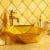 Angular Plain Gold Bathroom Basin (Small) - Royal Toiletry Global