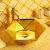 Angular Plain Gold Bathroom Basin (Small) - Royal Toiletry Global
