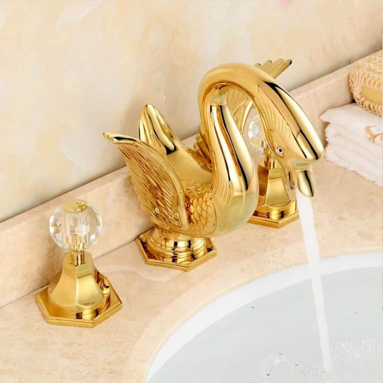 Gold Swan Dual Handle Bathroom Faucet - Royal Toiletry Global