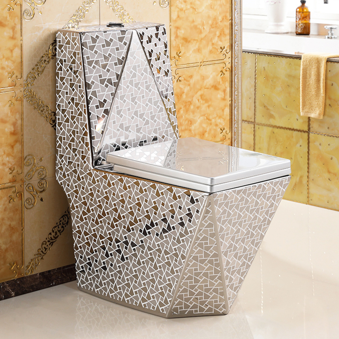 Luxury Design Silver Toilet for Contemporary Bathrooms - Royal Toiletry ...