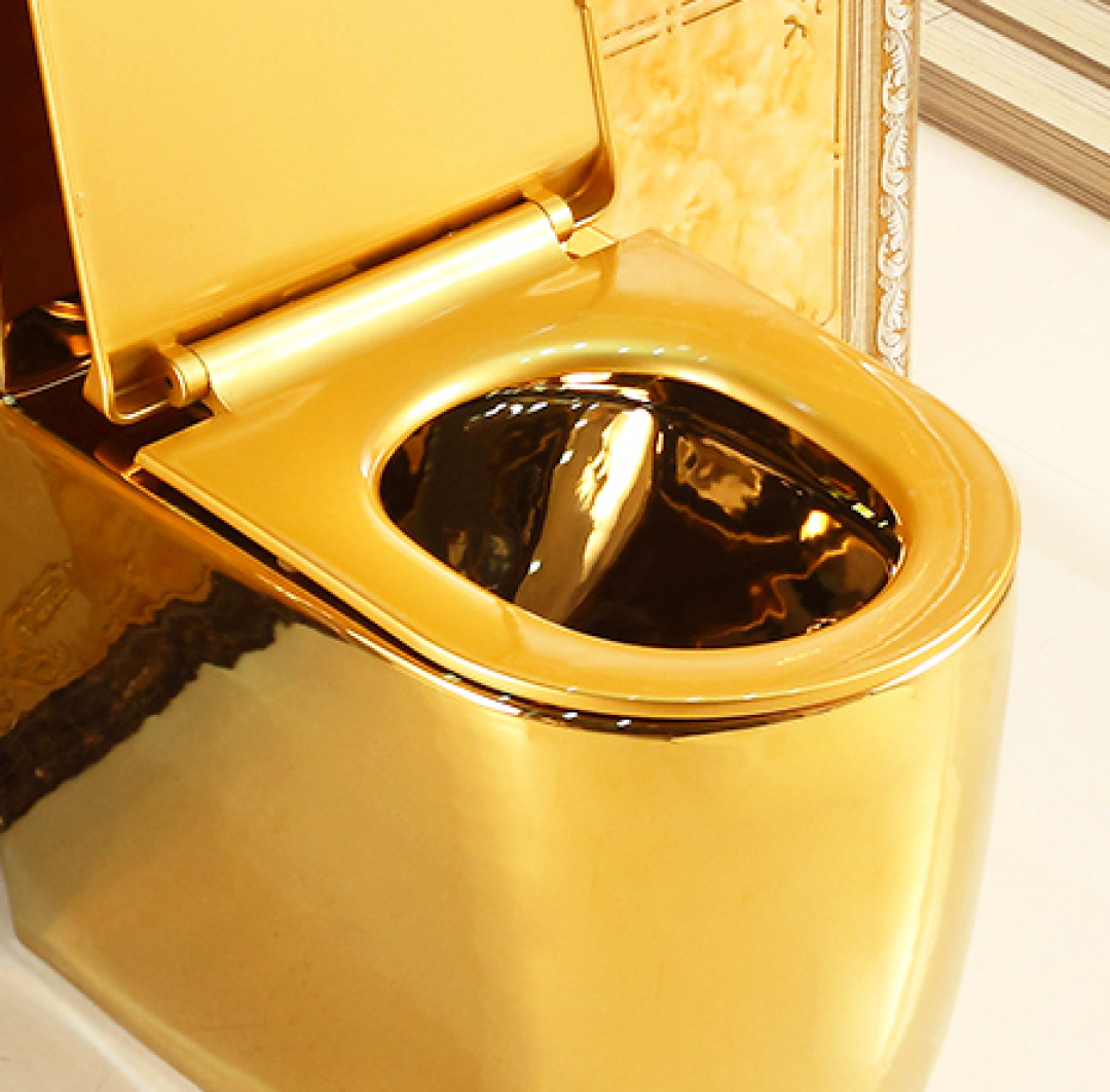 Luxury Design Gold Toilet - Royal Toiletry Global
