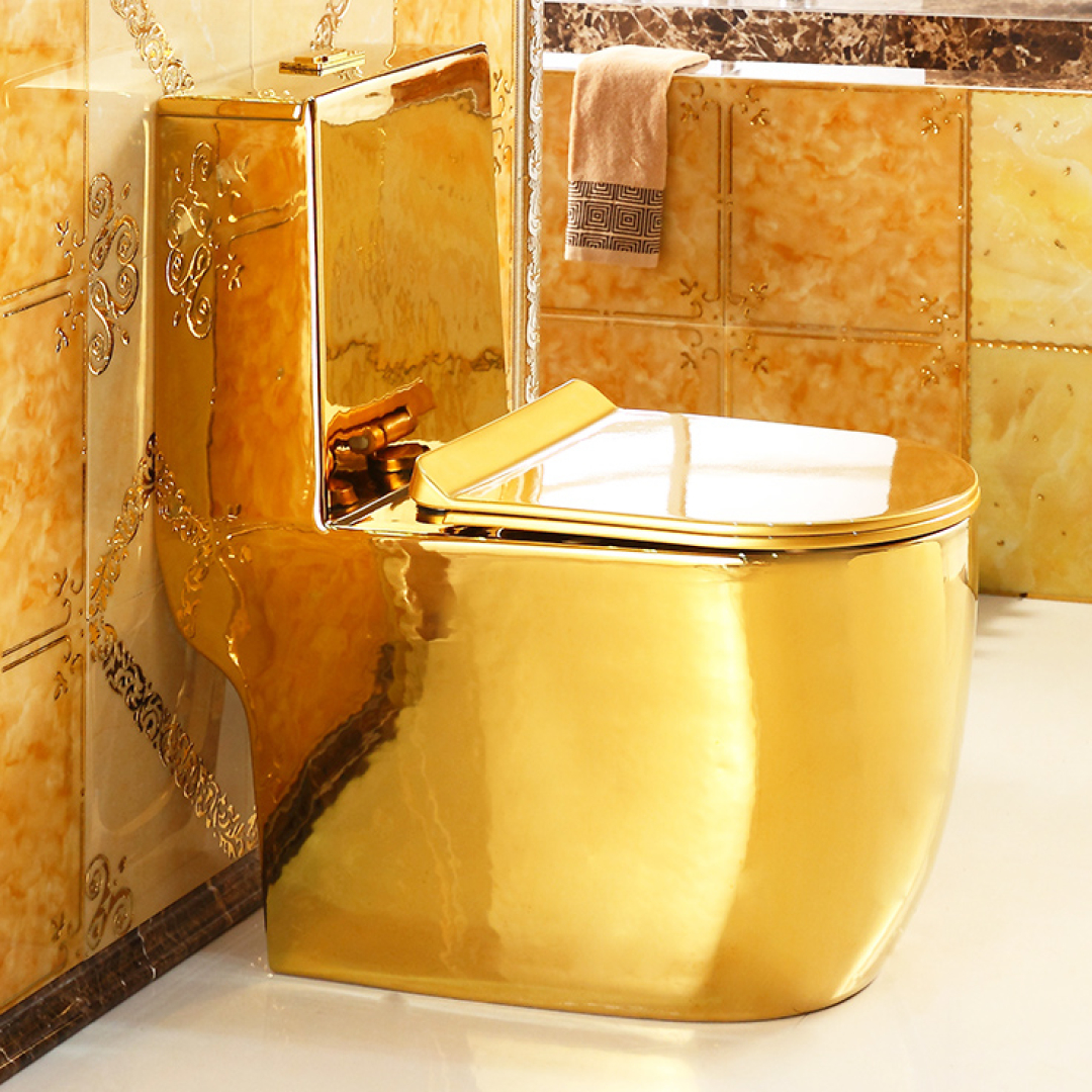 Luxury Design Gold Toilet - Royal Toiletry Global