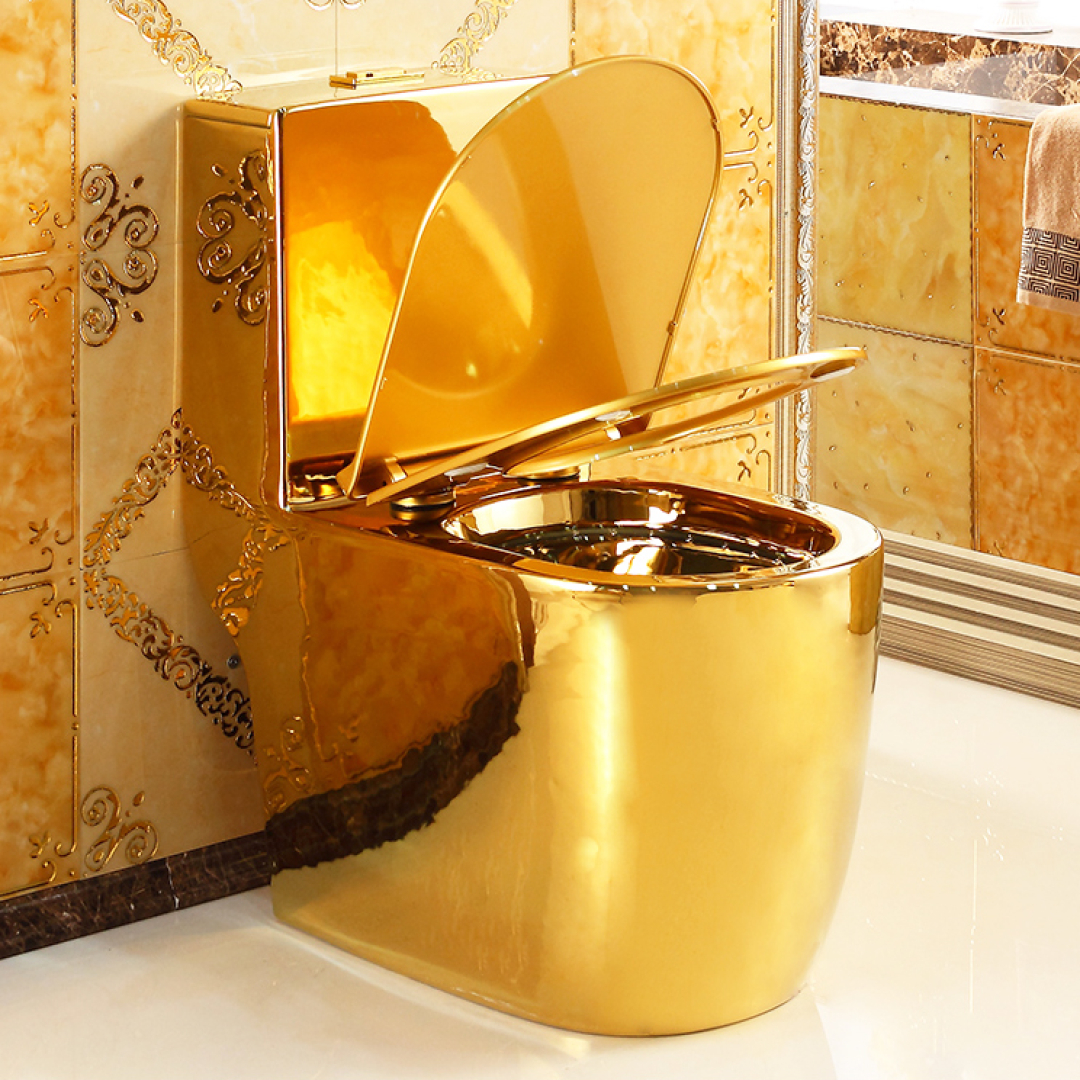 Luxury Design Gold Toilet - Royal Toiletry Global