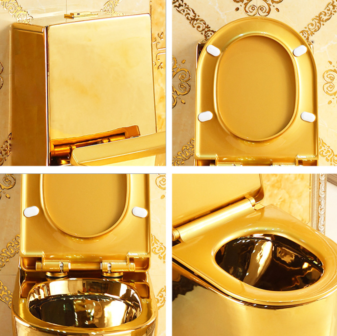 Luxury Design Gold Toilet - Royal Toiletry Global