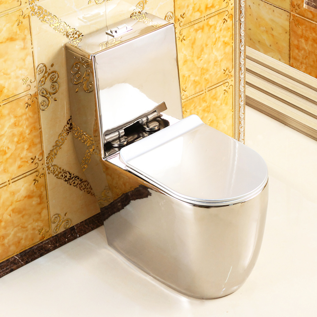 Luxury Design Silver Toilet for Contemporary Bathrooms - Royal Toiletry ...