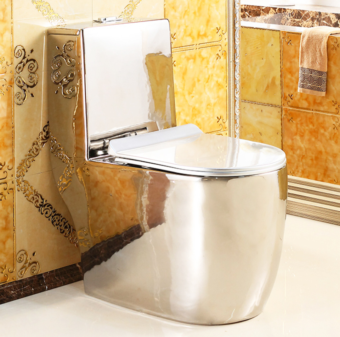 Luxury Design Silver Toilet for Contemporary Bathrooms - Royal Toiletry ...