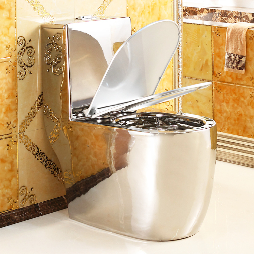 Luxury Design Silver Toilet for Contemporary Bathrooms - Royal Toiletry ...