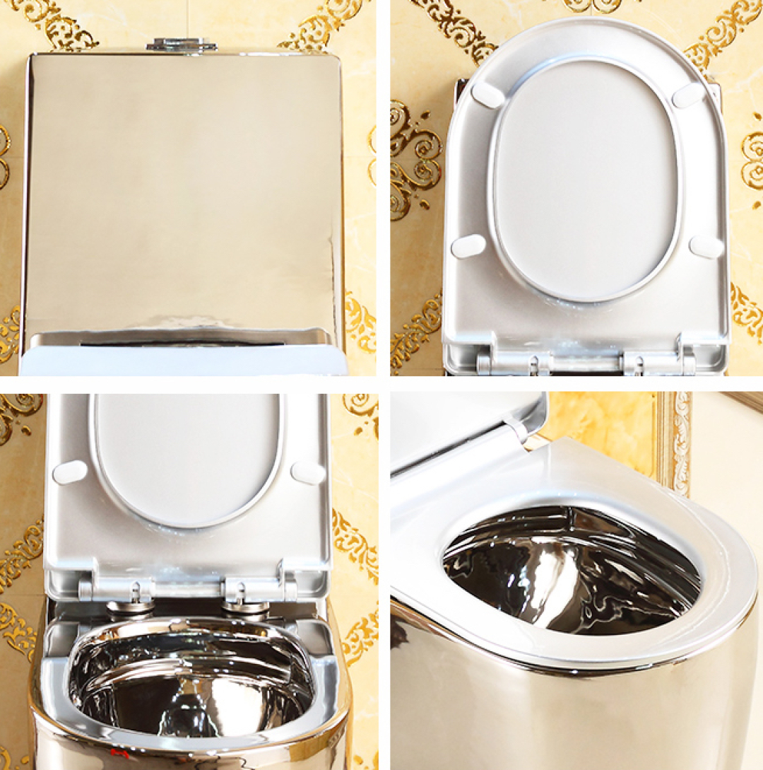 Luxury Design Silver Toilet for Contemporary Bathrooms - Royal Toiletry ...