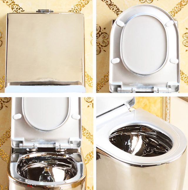 Luxury Design Silver Toilet for Contemporary Bathrooms - Royal Toiletry ...