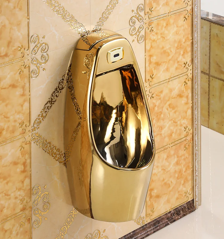 Luxury Wall Mounted Gold Urinal - Royal Toiletry Global