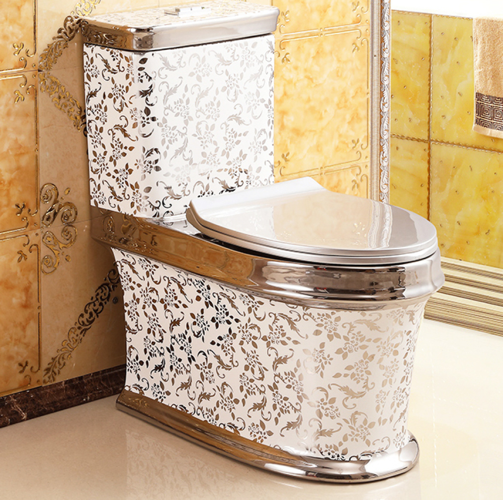 Classic Silver Pattern Toilet - Royal Toiletry Global