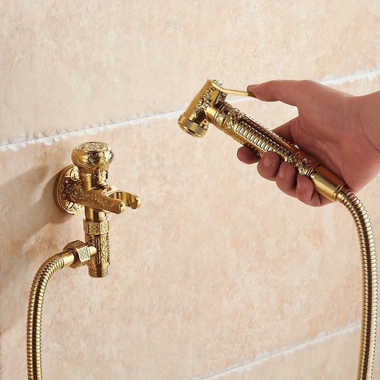 Gold Toilet-Bidet Handheld Sprayer - Royal Toiletry Global