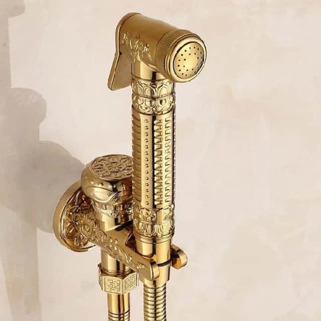 Freestanding Classic Gold Bathtub Faucet And Shower Set - Royal ...