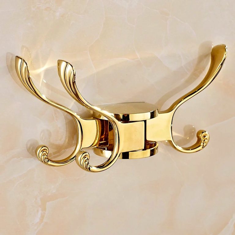 Triple Gold Rotating Robe Hook - Royal Toiletry Global