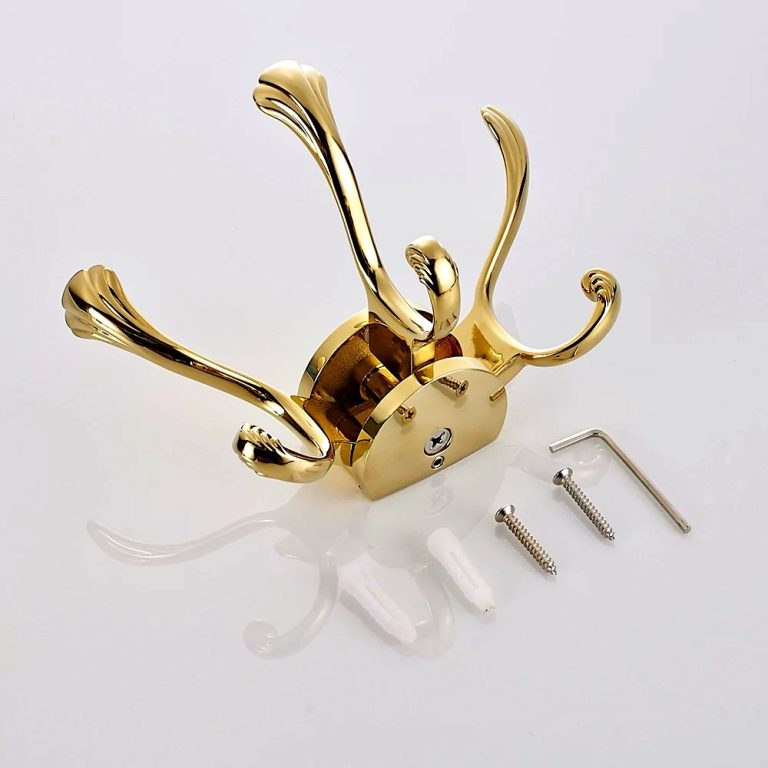 Triple Gold Rotating Robe Hook - Royal Toiletry Global