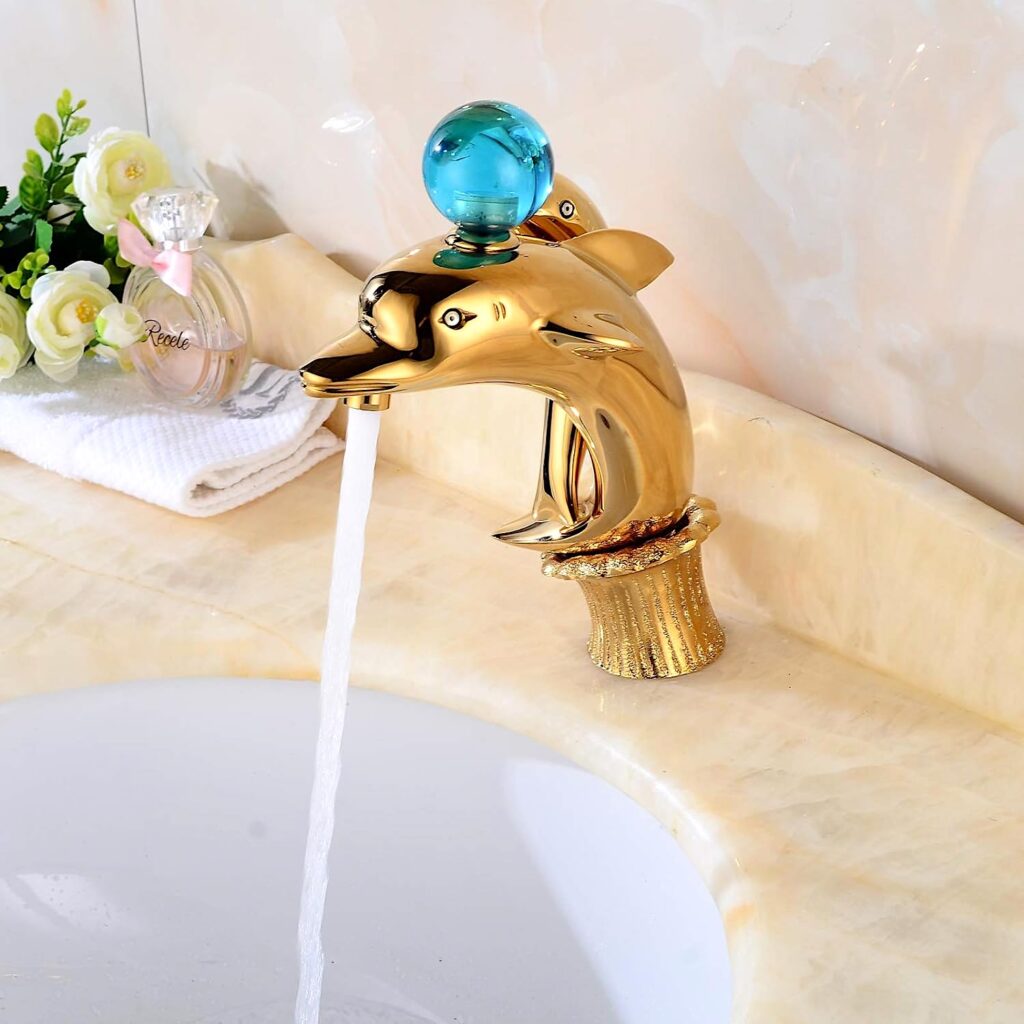 Gold Dolphin Faucet - Royal Toiletry Global