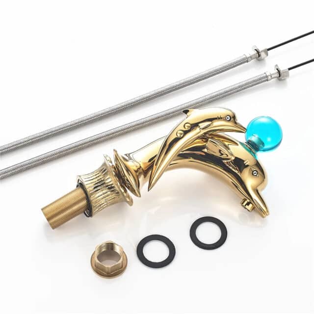 Gold Dolphin Faucet - Royal Toiletry Global