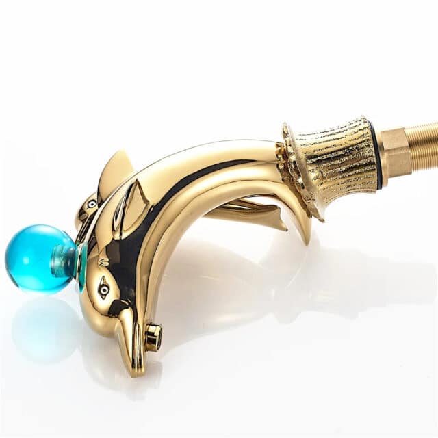 Gold Dolphin Faucet - Royal Toiletry Global