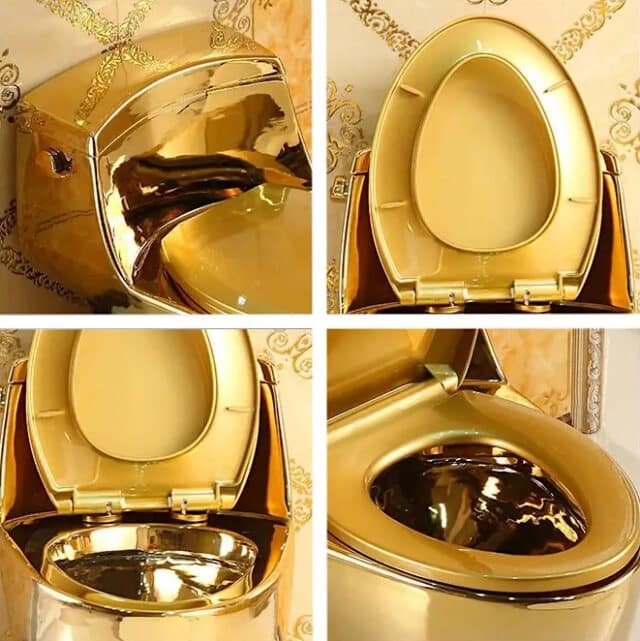 Modern Gold Toilet with a Sleek American Design - Royal Toiletry Global
