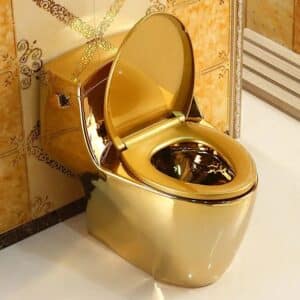Modern Gold Toilet with a Sleek American Design - Royal Toiletry Global