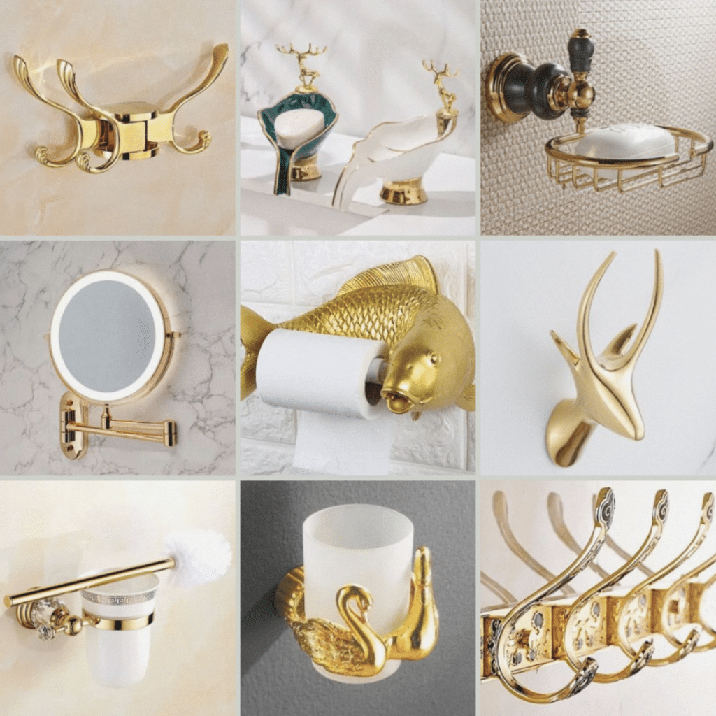 Luxury Gold Bathroom Accessories | Designer Bathroom Decor - Royal Toiletry Global
