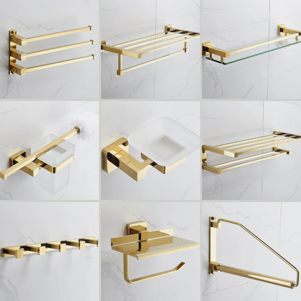 Opulence Royal Gold Bathroom Set - Royal Toiletry Global