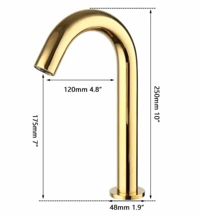 LuxeTouch Gold Touch-Free Sensor Faucet - Royal Toiletry Global