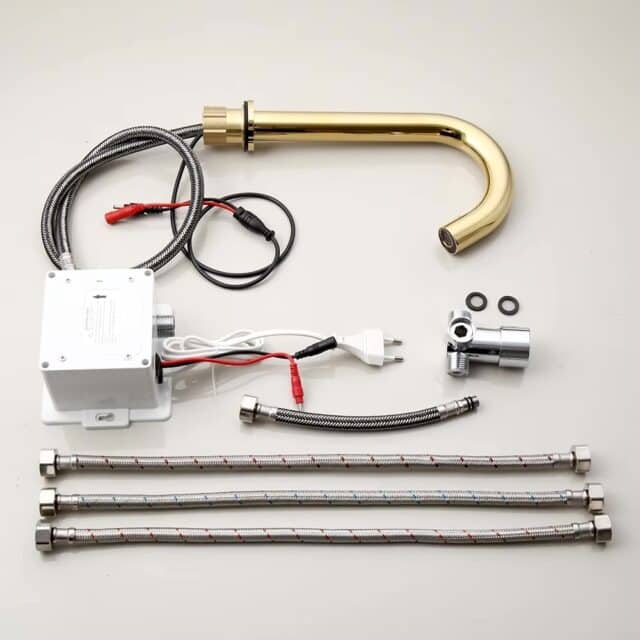 LuxeTouch Gold Touch-Free Sensor Faucet - Royal Toiletry Global