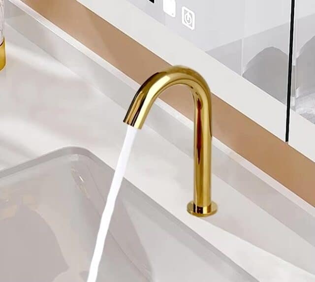 LuxeTouch Gold Touch-Free Sensor Faucet - Royal Toiletry Global