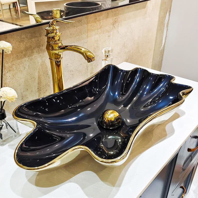 Gold Bathroom Basins | Luxury Ceramic Sinks - Royal Toiletry Global