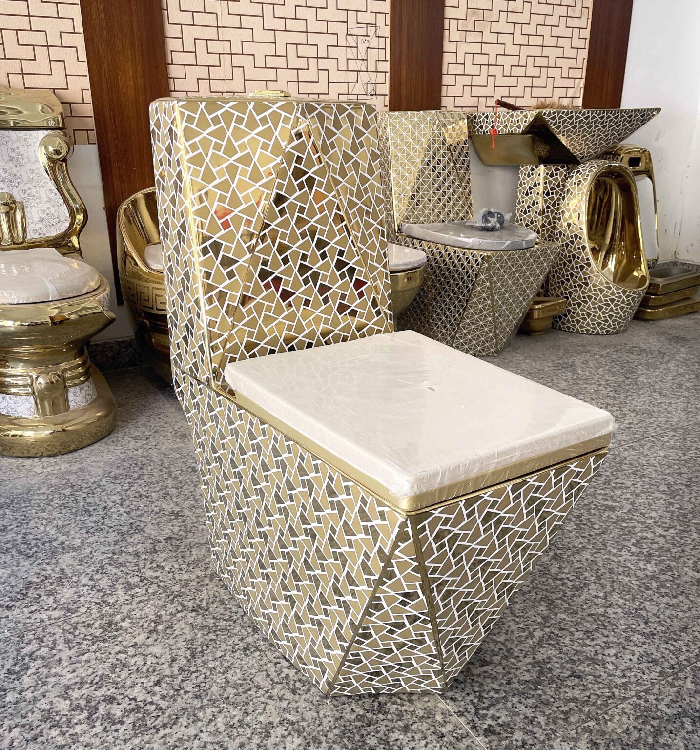 Angular shaped toilets - Something completely new and unique for your ...