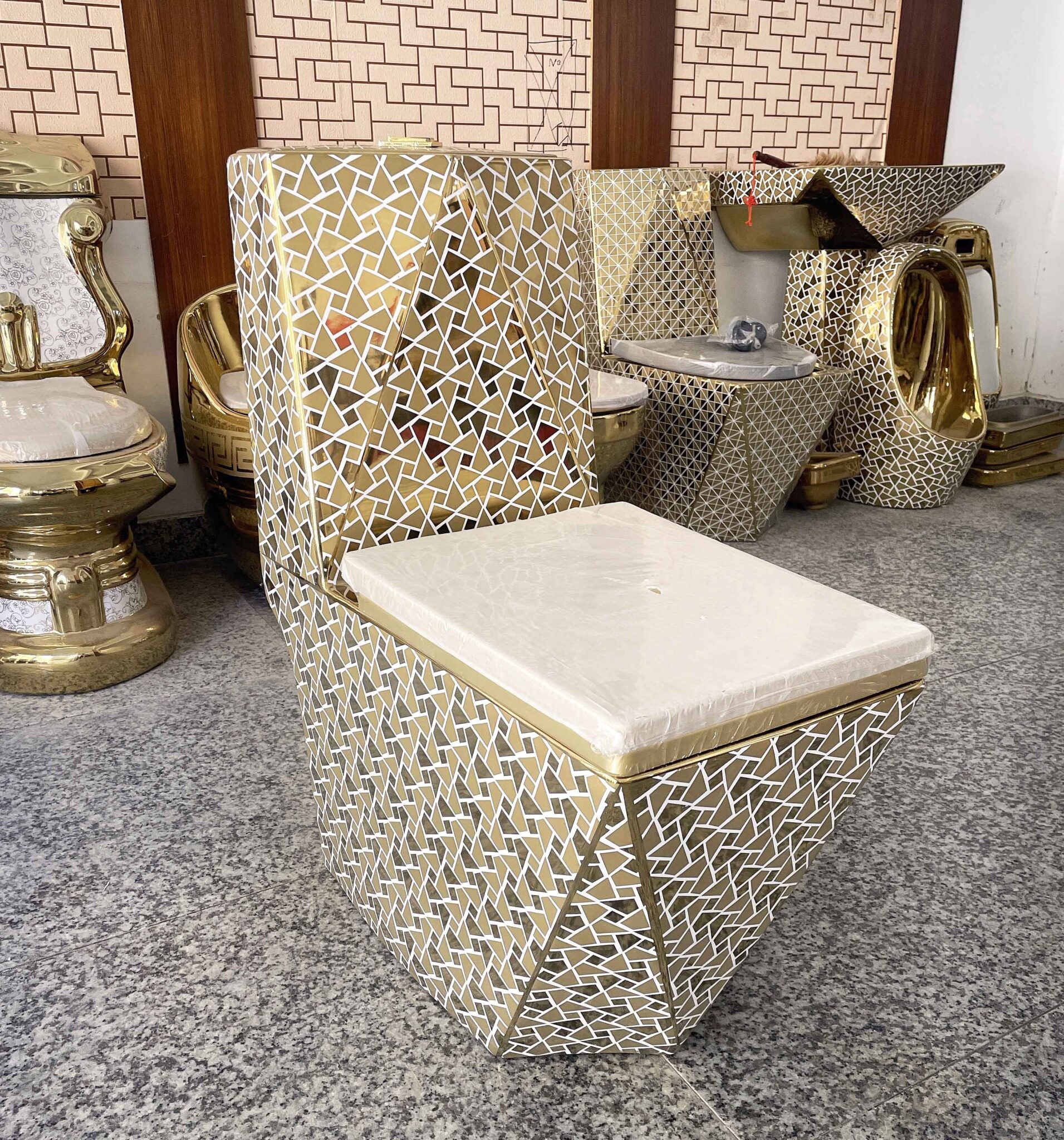 Angular shaped toilets - Something completely new and unique for your ...