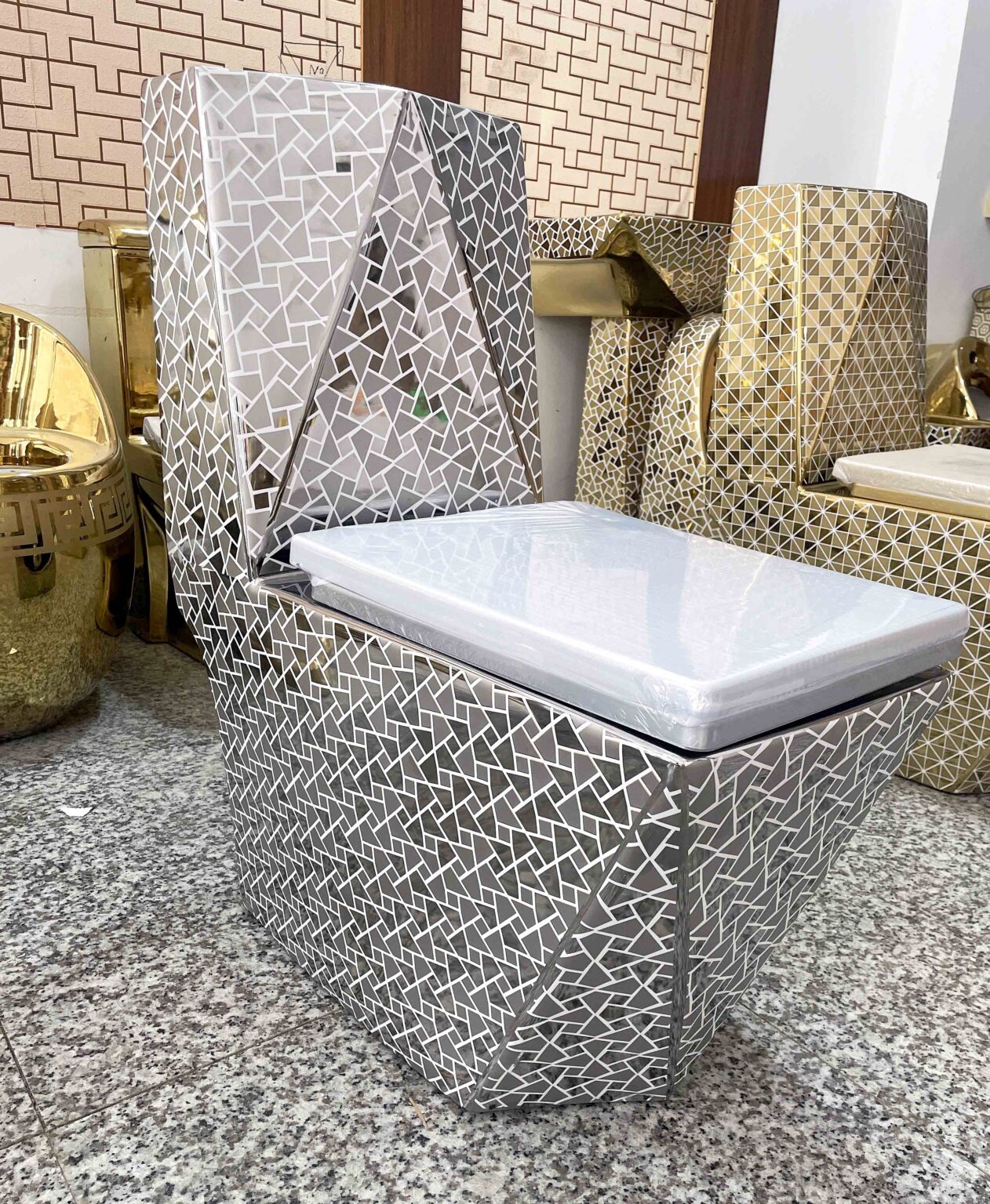 Angular shaped toilets - Something completely new and unique for your ...