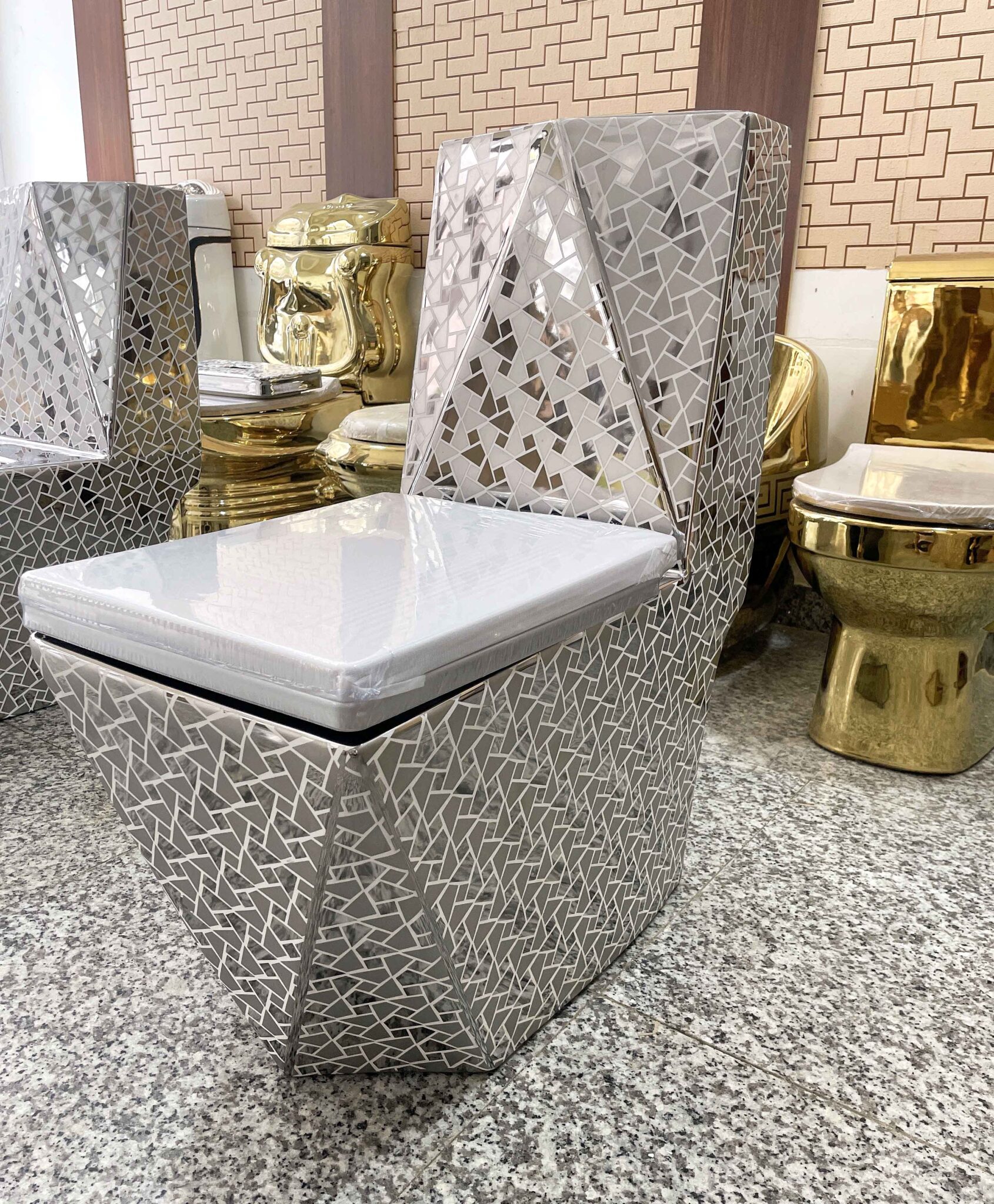 Angular shaped toilets - Something completely new and unique for your ...