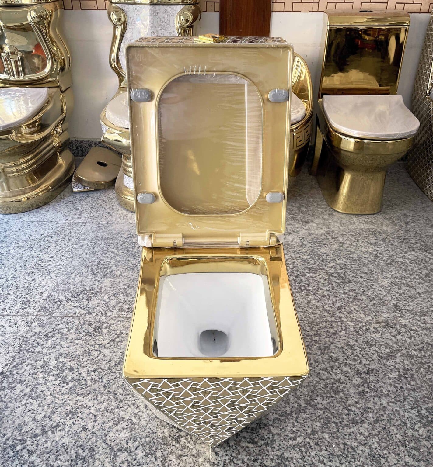 Angular shaped toilets - Something completely new and unique for your ...