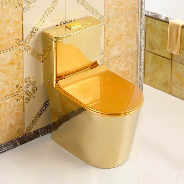 Premium Compact Plain Gold Toilet - Royal Toiletry Global