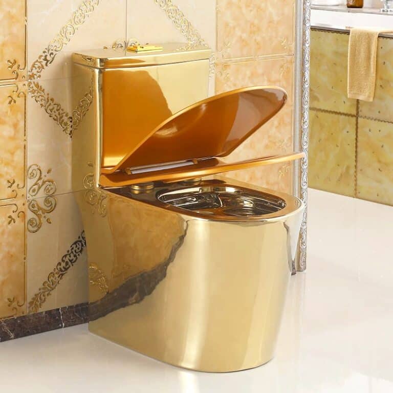 Premium Compact Plain Gold Toilet - Royal Toiletry Global